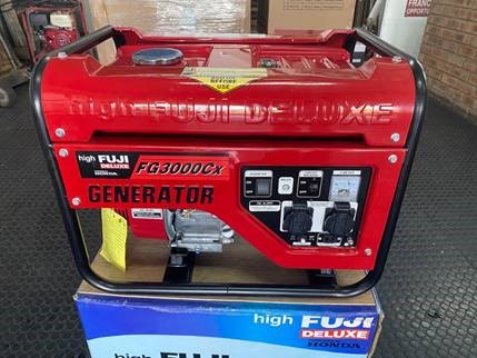 HONDA FUJI FG3000 2.5kVA Generator, Recoil Start, AVR, Large Fuel tank ...